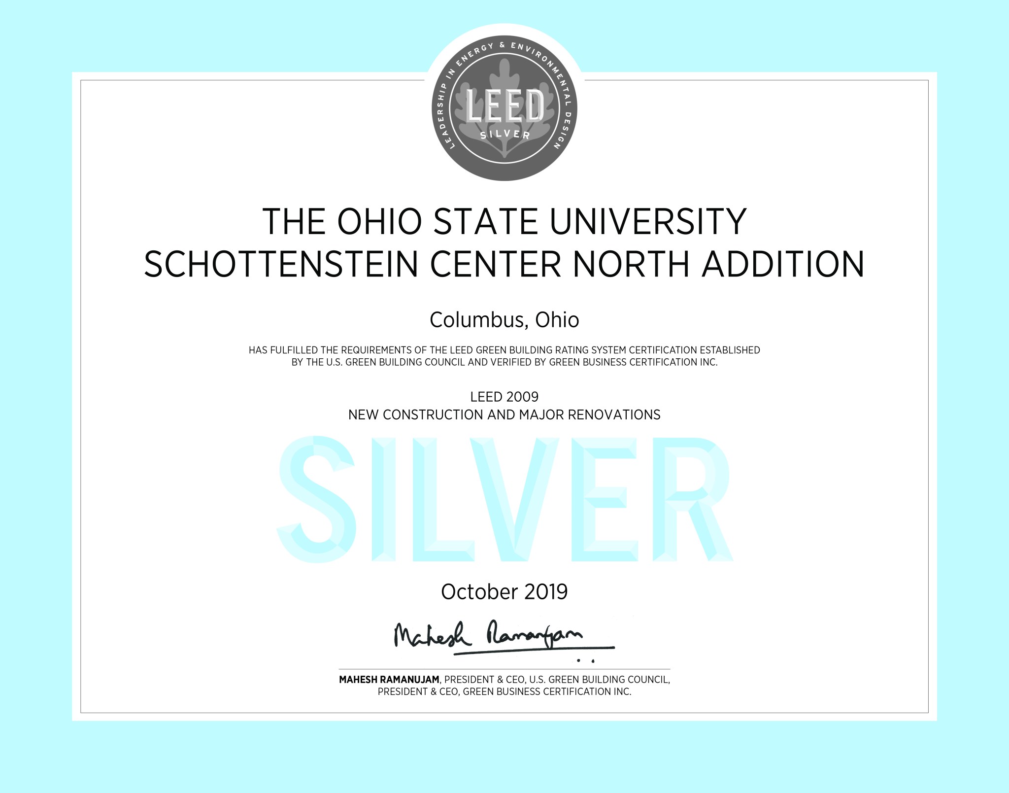 Ohio State University Schottenstein Center North Addition Earns LEED ...